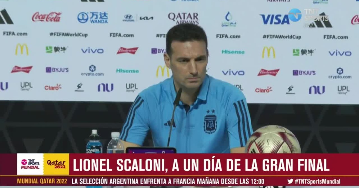 Lionel Scaloni en conferencia de prensa antes de Argentina vs. Francia ...