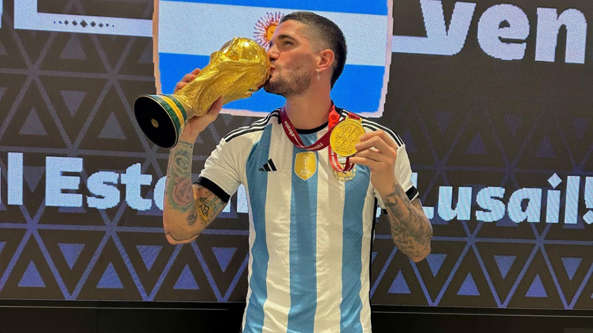 ¡Emocionante! De Paul definió qué significa ser campeón del mundo